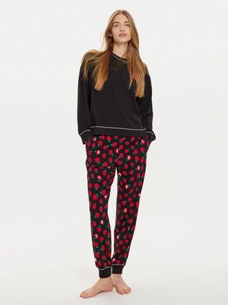 DKNY Pyjama YI90025 Schwarz Regular Fit