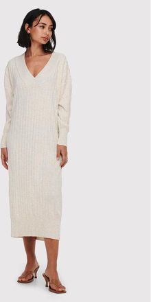 Only Strickkleid New Tessa 15236372 Beige Regular Fit
