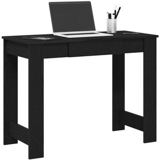 vidaXL Bureau noir 100x45x75 cm bois ding&eacute;nierie - Vidaxl