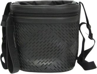 Bottega Veneta Sac seau &agrave; cordon de serrage Pre-owned - Homme - Pre-owned - Noir - Taille: ONE Size