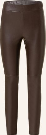 Cambio Cambio Leggins Randa In Lederoptik braun