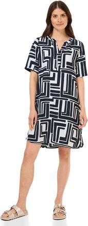 Cecil Damen B144438 Kleid, Universal Blue, XL EU