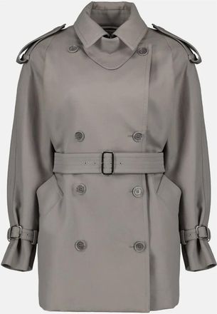 Max Mara Femme, Manteaux, Gris, Taille: 38 FR Cacio Trench Coat