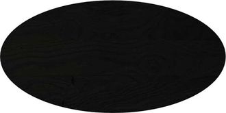 vidaXL Dessus de table marron foncé 100x50x4cm bois chêne massif ovale Vidaxl