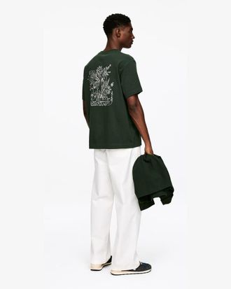 Arket CAF&Eacute; T-Shirt Mit Print -Gr&uuml;n
