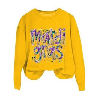 Generic T-shirt &agrave; manches longues pour femme - T-shirt de Saint-Valentin - Col rond - Pull dautomne - Haut basique &agrave; manches longues - Chemises St Tag pour fe