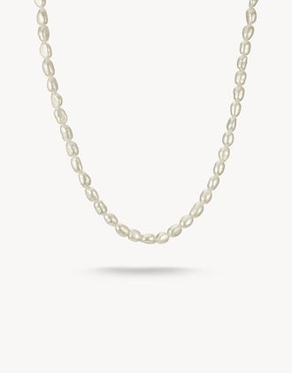 Thomas Sabo collier perles en argent, blanc-Argent&eacute;