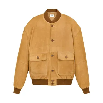Saint Laurent Herren, Jacken, Braun, 2XLGr&ouml;&szlig;e