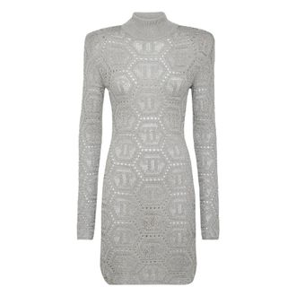 Philipp Plein Damen, Kleider, Grau, XLGr&ouml;&szlig;e