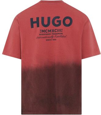 HUGO BOSS T-Shirt Nalono_F mit Farbverlauf, Loose Fit, R&uuml;ckendruck