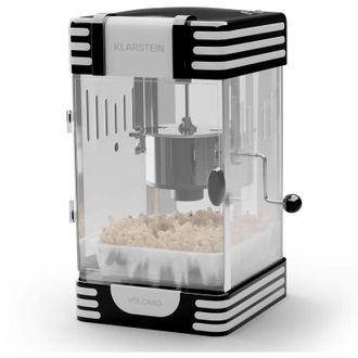 Klarstein Klarstein Popcornmaschine Klein, Popcornmaschine f&uuml;r S&uuml;&szlig;es & Salziges Popcorn, 300W Popcorn Maker, Retro K&uuml;chenger&auml;te f&uuml;r Popcornmais, Popcorn
