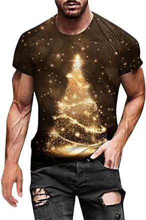 Generic Xmas T-shirt de No&euml;l pour homme et femme Tenue de No&euml;l amusante Famille Pull de No&euml;l surdimensionn&eacute; T-shirt &agrave; manches courtes T-shirt laid P&egrave;re No&euml;l, 