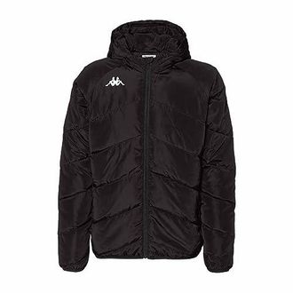 Kappa Manteau pour homme, noir/blanc, M