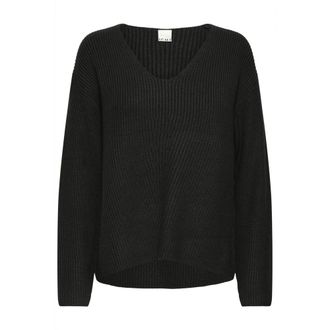 Ichi Ichi, Femme, Pulls, Noir, Taille: 44 FR Ihchana LS2 Strik 20124561