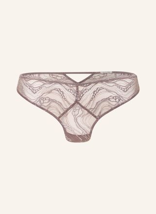 Calvin Klein Slip Sensual Stretch Lace Mit Cut-Out braun