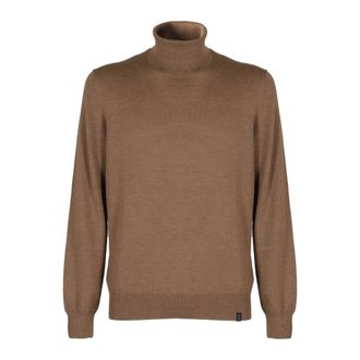 Fay Homme, Pulls, Brun, Taille: 2XL Pull à col roulé