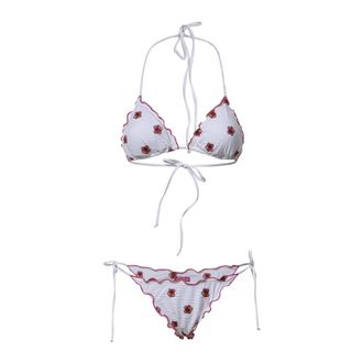 MC2 Saint Barth Frou Frou Triangel Bikini - - Swimwear - Damen - Wei&szlig; - L