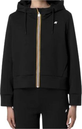 K-Way Femme, Sweatshirts et sweats &agrave; capuche, Noir, Taille: 44 FR Divine Light Spacer Cropped SweaT-shirt