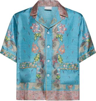 Pierre-Louis Mascia Femme, Blouses et Chemises, Multicolore, Taille: 42 FR Aloe Shortsleeve Shirt