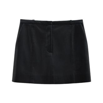 Anine Bing Benedict Mini Skirt - Femme - Jupes - Noir - Taille: 38 FR