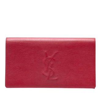 Saint Laurent Sac pochette vintage doccasion - Femme - Pre-owned - Rouge - Taille: ONE Size