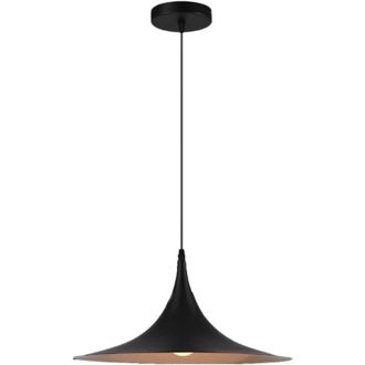 Trade Shop Suspension Lustre Plafond Style Contemporain Nordique Gravure E27 Metal B97 Noir
