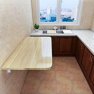 Generic Table murale pliante pour &eacute;conomiser de lespace pour salle &agrave; manger, bureau dordinateur et poste de travail pour cuisine, buanderie, restaurant et bur