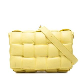 Bottega Veneta Sac bandouli&egrave;re Cassette matelass&eacute; Pre-owned - Femme - Pre-owned - Jaune - Taille: ONE Size