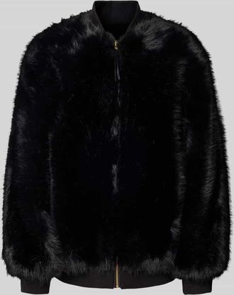 A|X Armani Exchange Jacke aus Kunstfell mit Stehkragen und Rei&szlig;verschluss