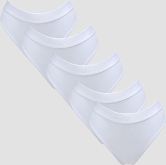 MyProtein Culotte de style bikini taille mi-haute MP pour femmes (lot de 5) - Blanc - XS