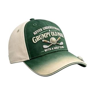 Generico Casquette de baseball pour homme lavable avec design sur le th&egrave;me du golf | Casquette vintage avec th&egrave;me de golf - Pour les jeunes et les adolescents 