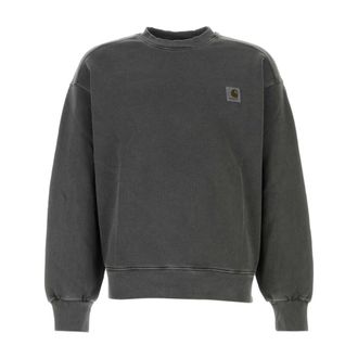 Carhartt Work in Progress Homme, Sweatshirts et sweats &agrave; capuche, Gris, Taille: S Sweat en Coton Gris Nelson