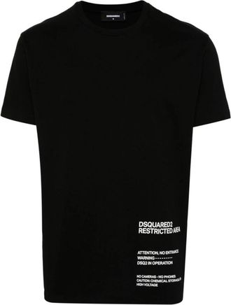 Dsquared2 Stilvolle Hemden - - Tops - Herren - Schwarzk - S