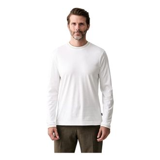 HUGO BOSS Long Sleeve Hauts - Homme - Tops - Blanc - Taille: M
