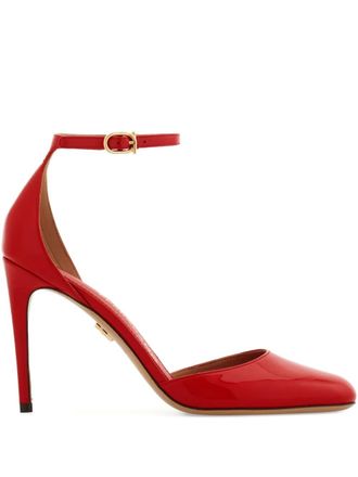 Ferragamo escarpins en cuir verni 90 mm - Rouge