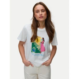 Vero Moda T-Shirt Emily 10344804 Wei&szlig; Regular Fit
