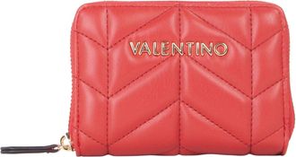 Valentino Petal Re Zip Around Wallet Rosso