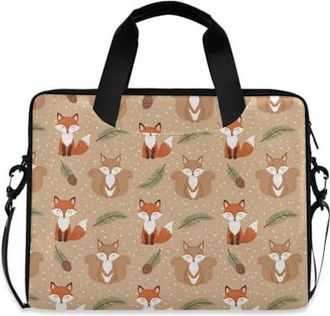 Alaza Sac &agrave; bandouli&egrave;re pour ordinateur portable de 40,6 &agrave; 15,6 Motif lama - Pour homme et femme, Fox I27795, Taille unique
