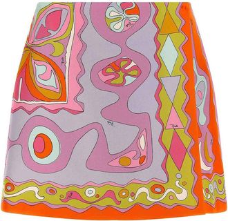 Emilio Pucci Mini Jupe - Multicolore