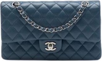 Chanel Sac bandouli&egrave;re Pre-owned Double Flap - Femme - Pre-owned - Bleu - Taille: ONE Size
