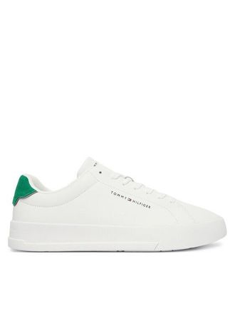 Tommy Hilfiger Sneakers Th Court Lth Detail Ess FM0FM05367 Wei&szlig;