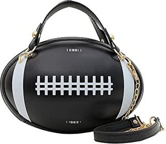 Generic Sac à main tendance en forme de rugby pour femme, sac à bandoulière, sac à bandoulière, sac à main fantaisie drôle, grand sac à bandoulière, C, taille