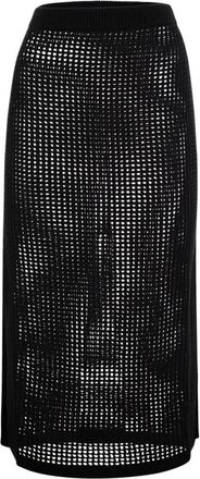 MC2 Saint Barth Femme, Jupes, Noir, Taille: 36 FR Darline Midi Skirt