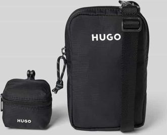 HUGO BOSS Umh&auml;ngetasche mit Logo-Detail und Mini Pouch
