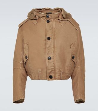 Prada Veste bomber à fourrure synthétique
