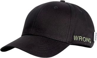 Aspesi Femme, Accessoires, Noir, Taille: ONE Size Casquette de baseball en gabardine de coton avec lettrage