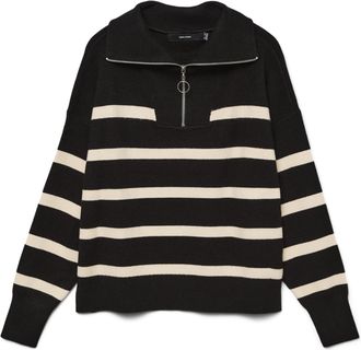 Vero Moda VMSABA Stripe LS Highneck Blouse GA NOOS