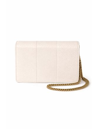 Roberto Cavalli Womens Shoulder Bag White Leather