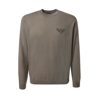 Emporio Armani Homme, Pulls, Brun, Taille: S Pull ras du cou