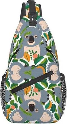 Generic Casual Sacoche Tactique Dessin anim&eacute; de koala Sacs &agrave; Bandouli&egrave;re Antivol Sac &agrave; Dos Militaire pour Homme Femme Randonn&eacute;e